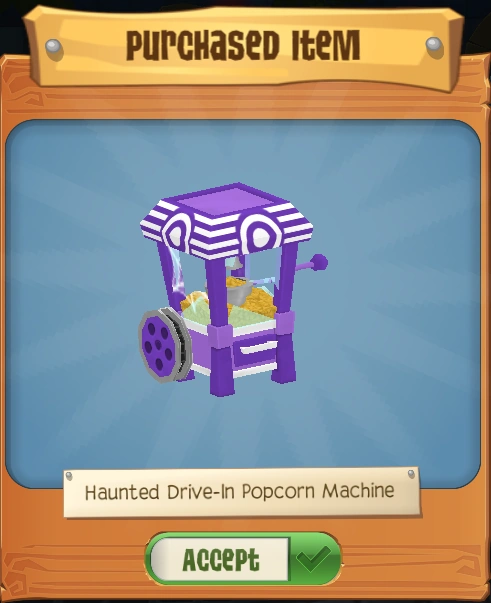 Haunted Drive-in Popcorn Machine | Animal Jam Wiki | Fandom