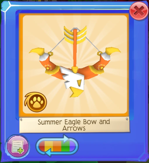 Summer Eagle Bow and Arrows | Animal Jam Wiki | Fandom