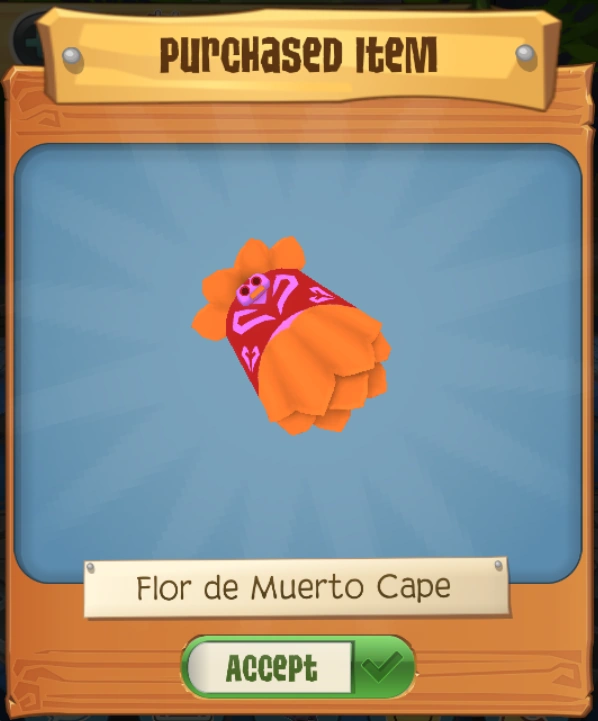 Flor de Muerto Cape | Animal Jam Wiki | Fandom