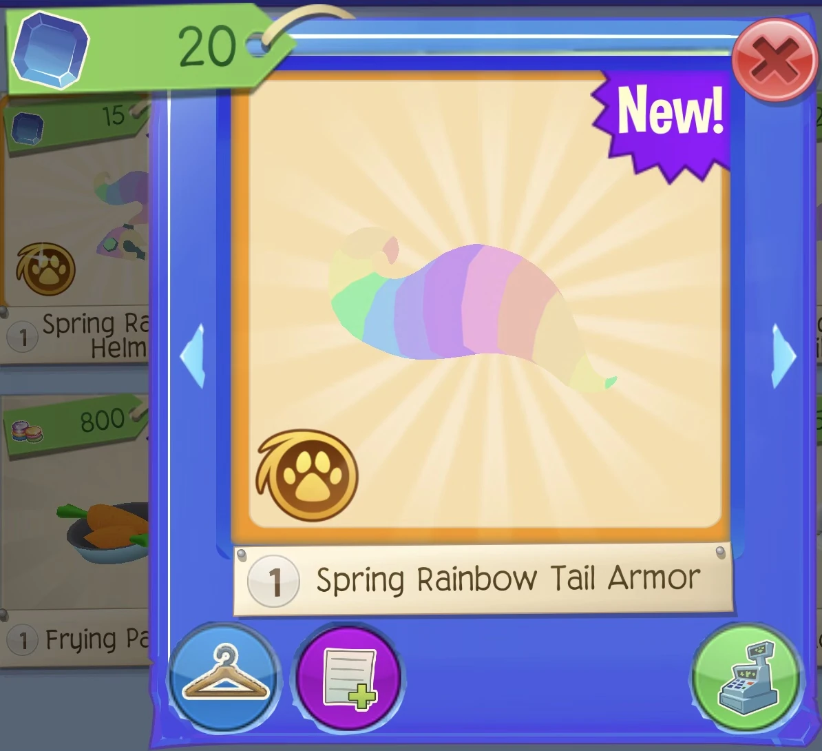 Spring Rainbow Tail Armor | Animal Jam Wiki | Fandom
