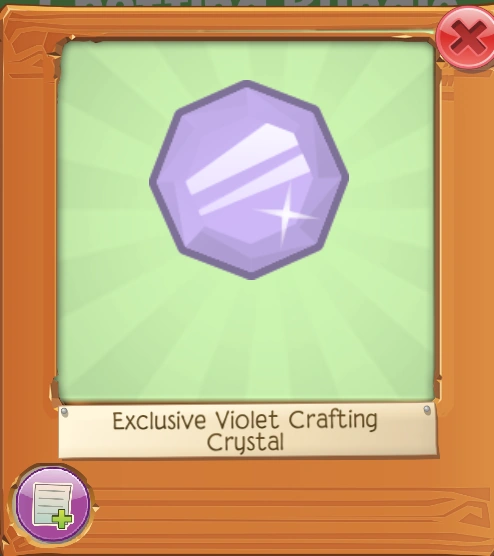 Exclusive Violet Crafting Crystal | Animal Jam Wiki | Fandom