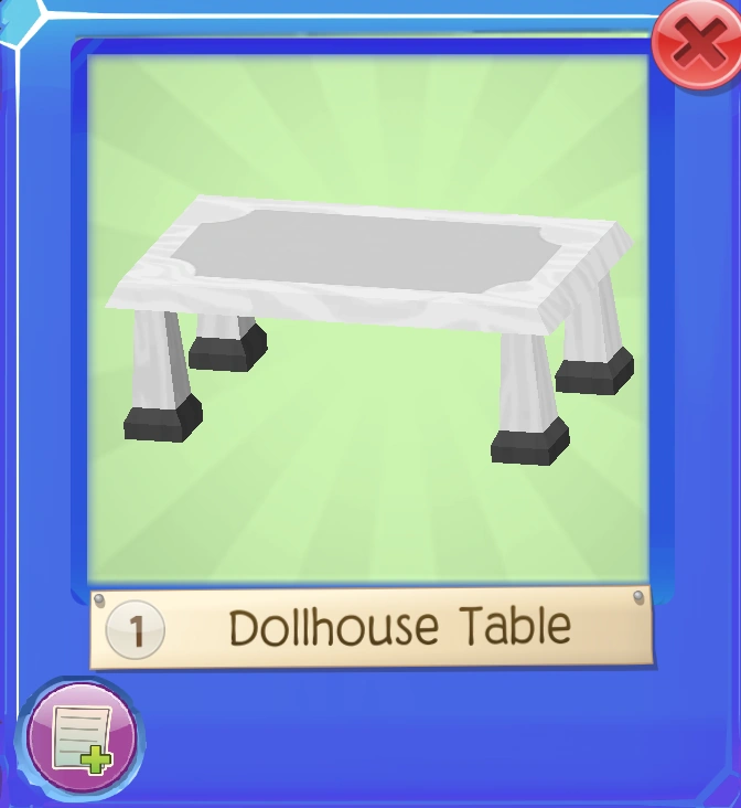 Dollhouse Table | Animal Jam Wiki | Fandom