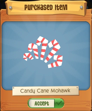 Candy Cane Mohawk | Animal Jam Wiki | Fandom
