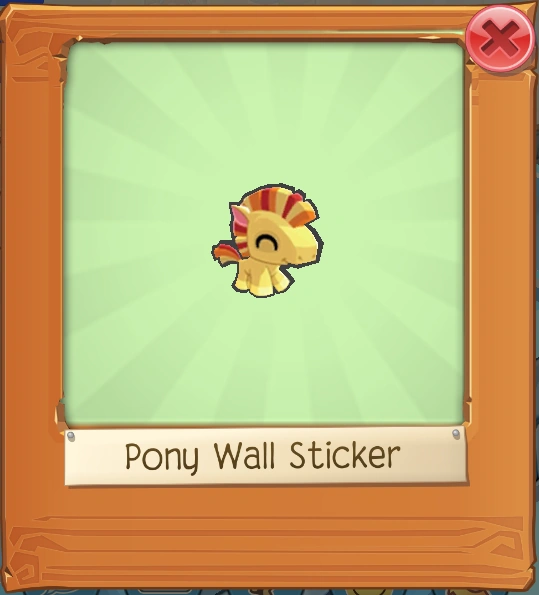 Pony Wall Sticker | Animal Jam Wiki | Fandom