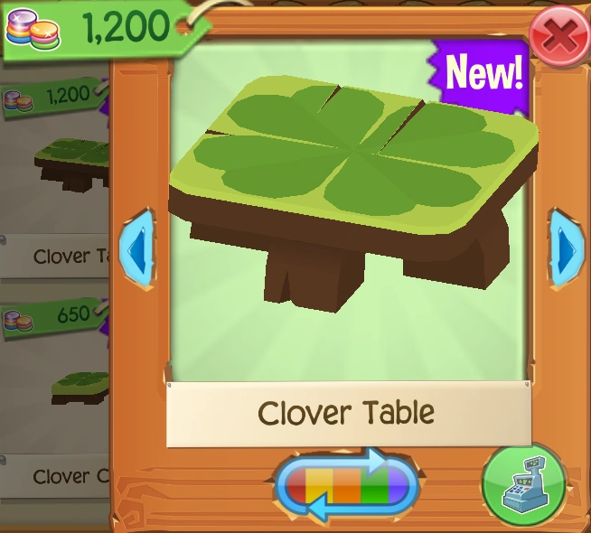 Clover Table | Animal Jam Wiki | Fandom