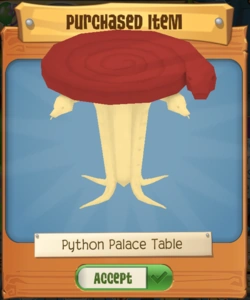 Python Palace Table | Animal Jam Wiki | Fandom