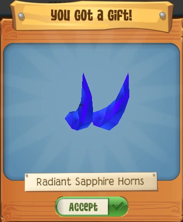 Radiant Sapphire Horns | Animal Jam Wiki | Fandom