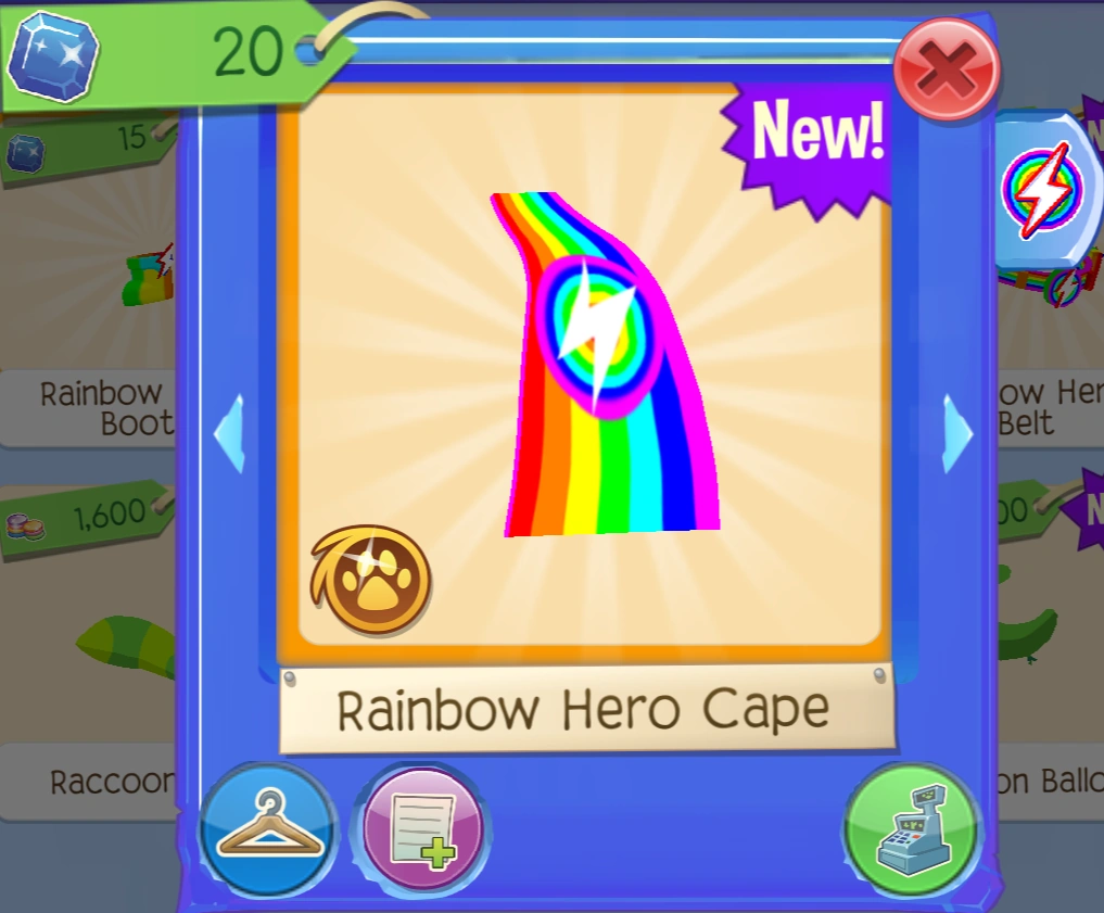 Rainbow Hero Cape | Animal Jam Wiki | Fandom