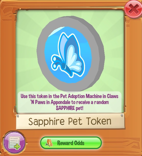 Sapphire Pet Token | Animal Jam Wiki | Fandom