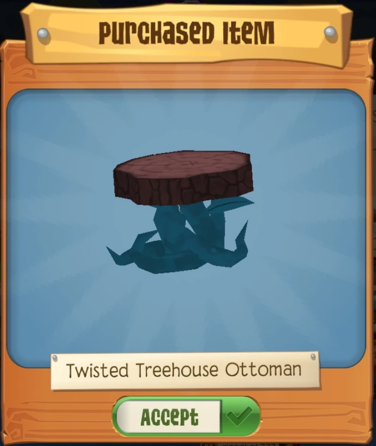 Twisted Treehouse Ottoman | Animal Jam Wiki | Fandom
