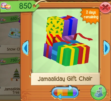 Jamaaliday Gift Chair | Animal Jam Wiki | Fandom