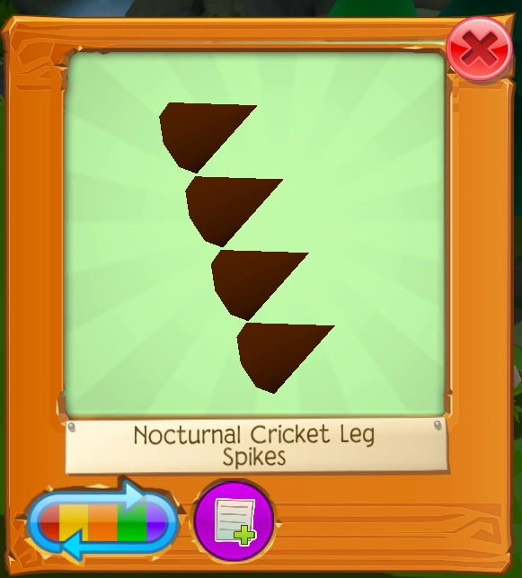 Nocturnal Cricket Leg Spikes | Animal Jam Wiki | Fandom