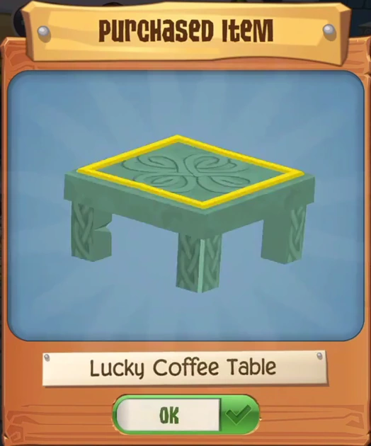 Lucky Coffee Table | Animal Jam Wiki | Fandom