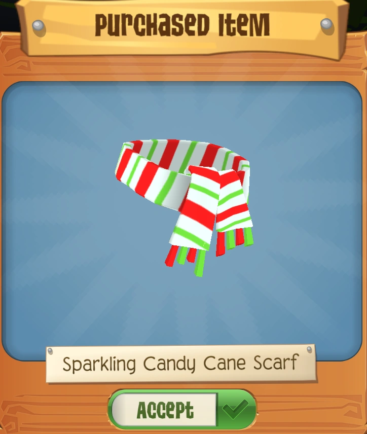 Sparkling Candy Cane Scarf | Animal Jam Wiki | Fandom