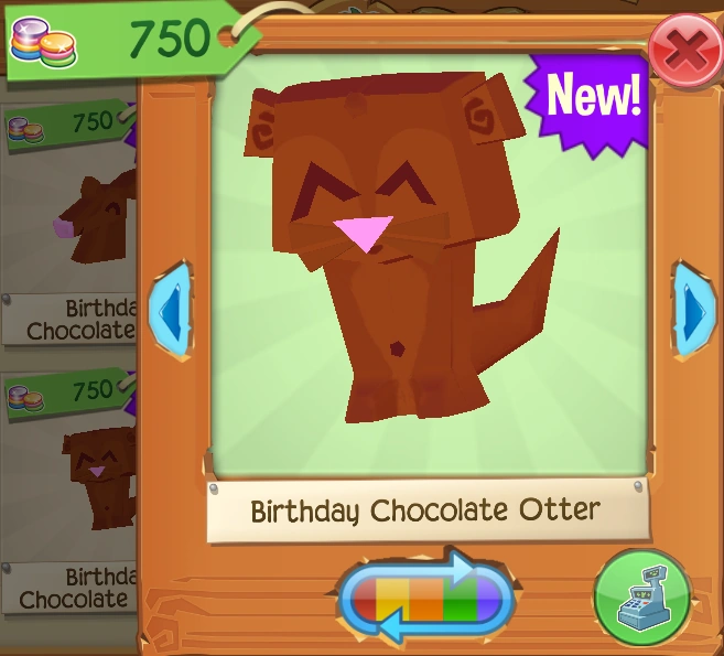 Birthday Chocolate Otter | Animal Jam Wiki | Fandom