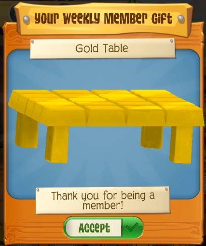 Gold Table | Animal Jam Wiki | Fandom
