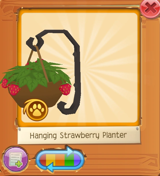 Hanging Strawberry Planter | Animal Jam Wiki | Fandom