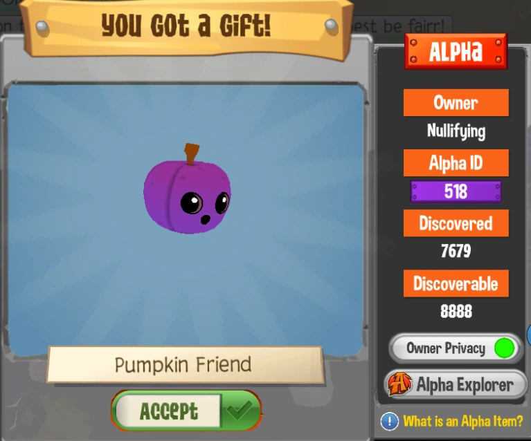 Pumpkin Friend | Animal Jam Wiki | Fandom