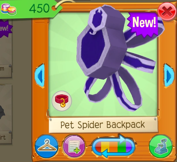 Pet Spider Backpack | Animal Jam Wiki | Fandom
