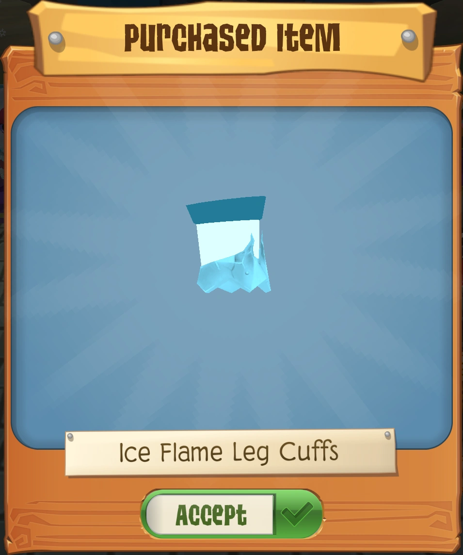 Ice Flame Leg Cuffs | Animal Jam Wiki | Fandom