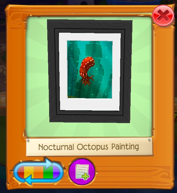 Nocturnal Octopus Painting | Animal Jam Wiki | Fandom