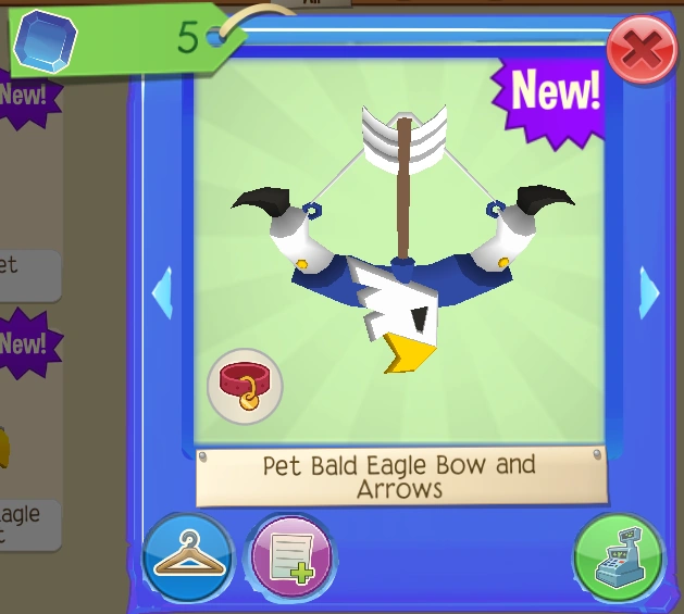 Pet Bald Eagle Bow and Arrows | Animal Jam Wiki | Fandom