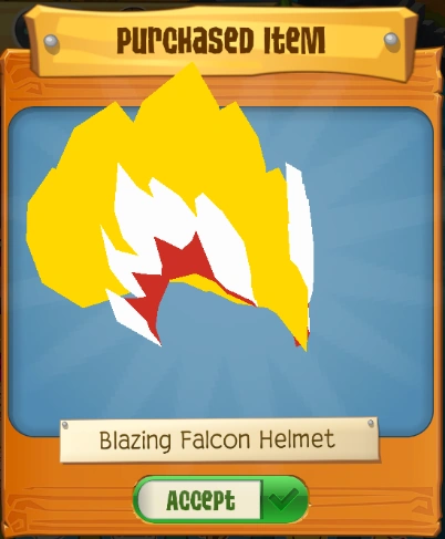 Blazing Falcon Helmet | Animal Jam Wiki | Fandom