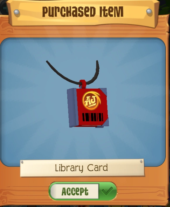 Library Card | Animal Jam Wiki | Fandom