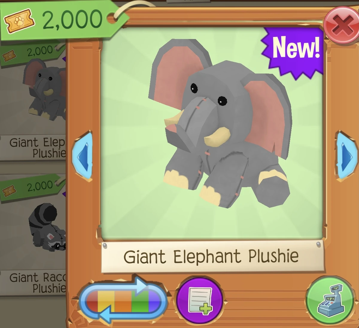 Giant Elephant Plushie | Animal Jam Wiki | Fandom