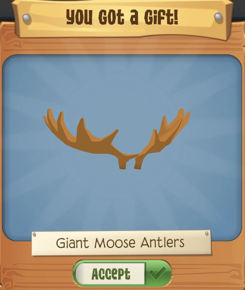 Giant Moose Antlers/Login Gift | Animal Jam Wiki | Fandom