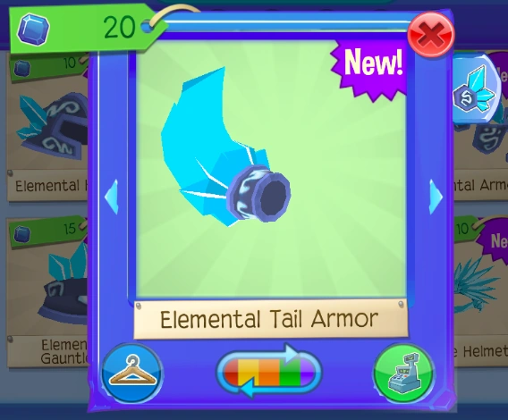Elemental Tail Armor | Animal Jam Wiki | Fandom