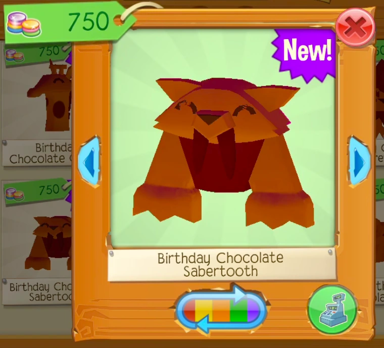 Birthday Chocolate Sabertooth | Animal Jam Wiki | Fandom