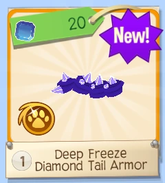 Deep Freeze Diamond Tail Armor | Animal Jam Wiki | Fandom