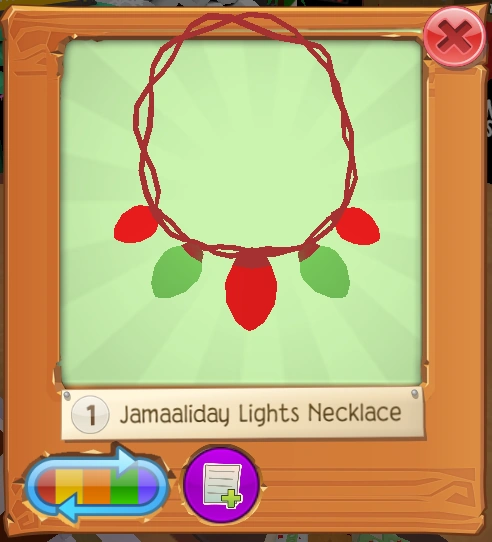 Jamaaliday Lights Necklace/Unreleased | Animal Jam Wiki | Fandom