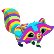 Rainbow Raccoon | Animal Jam Wiki | Fandom