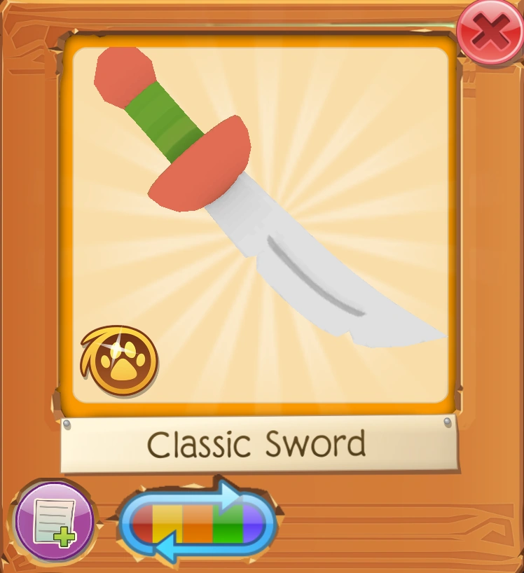 Classic Sword | Animal Jam Wiki | Fandom