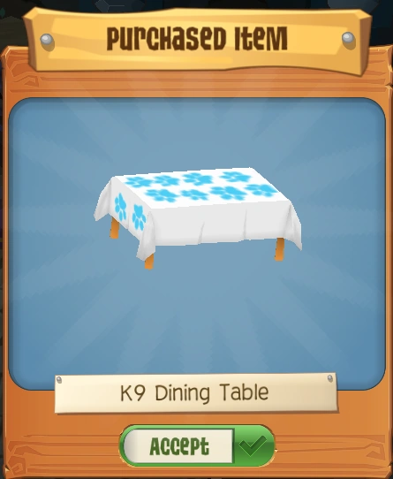 K9 Dining Table | Animal Jam Wiki | Fandom