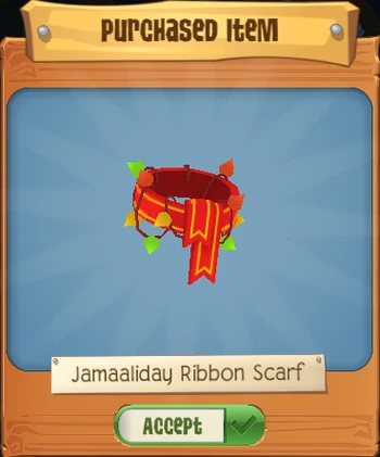 Jamaaliday Ribbon Scarf | Animal Jam Wiki | Fandom