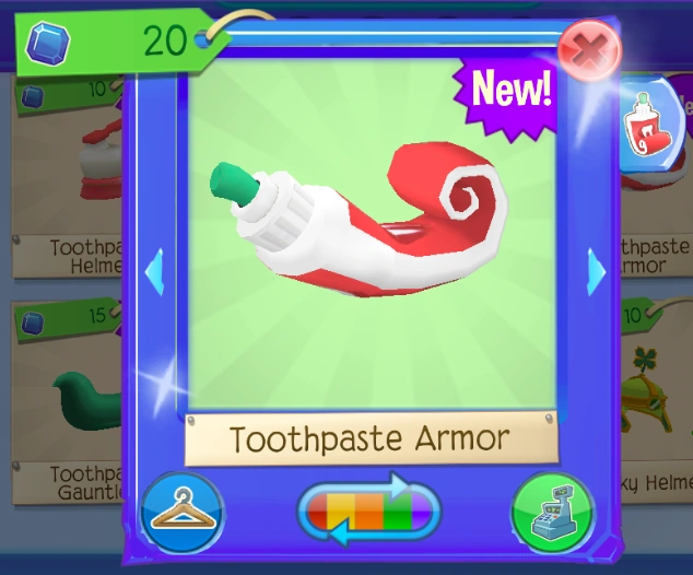 Toothpaste Armor | Animal Jam Wiki | Fandom