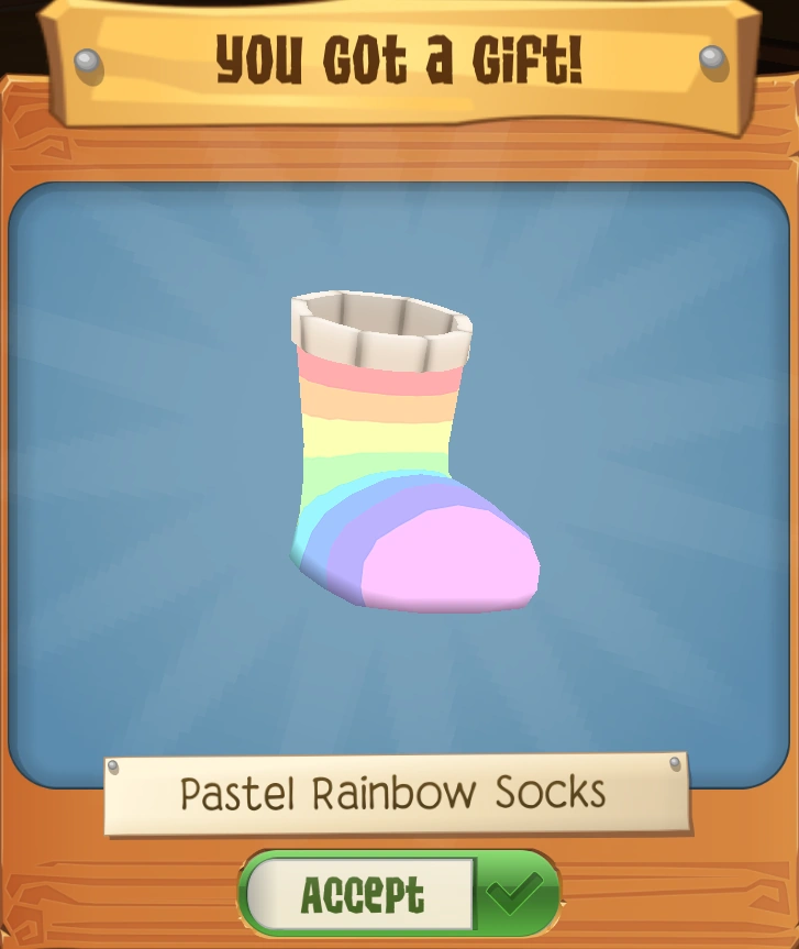 Pastel Rainbow Socks | Animal Jam Wiki | Fandom