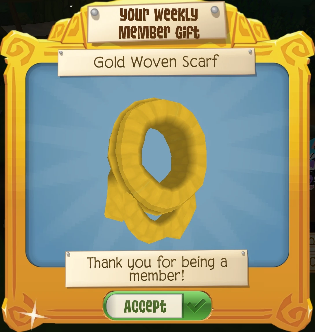 Gold Woven Scarf | Animal Jam Wiki | Fandom