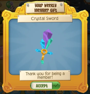 Crystal Sword | Animal Jam Wiki | Fandom