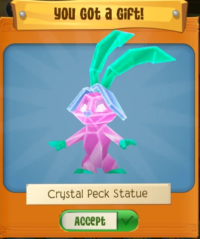 Crystal Peck Statue | Animal Jam Wiki | Fandom