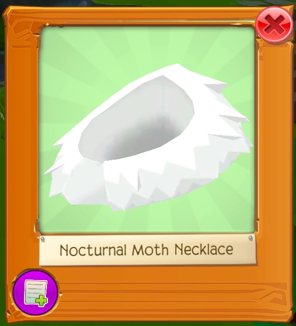 Nocturnal Moth Necklace | Animal Jam Wiki | Fandom