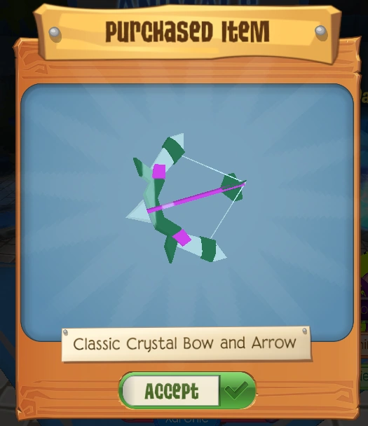 Classic Crystal Bow and Arrows | Animal Jam Wiki | Fandom