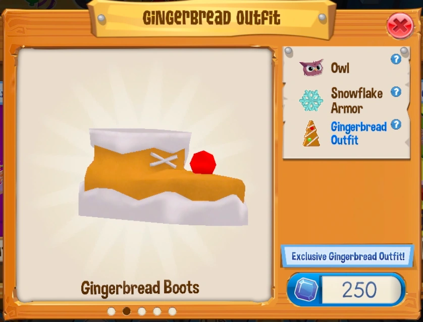 Gingerbread Boots | Animal Jam Wiki | Fandom