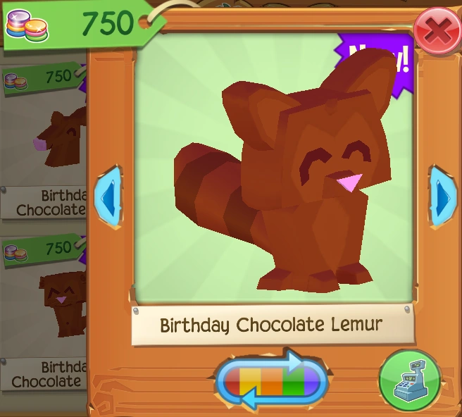 Birthday Chocolate Lemur | Animal Jam Wiki | Fandom