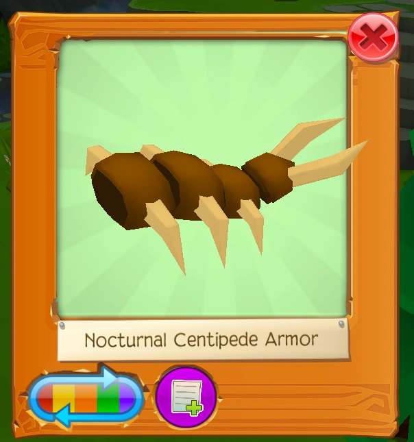 Nocturnal Centipede Armor | Animal Jam Wiki | Fandom