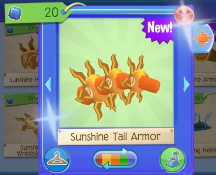 Sunshine Tail Armor | Animal Jam Wiki | Fandom