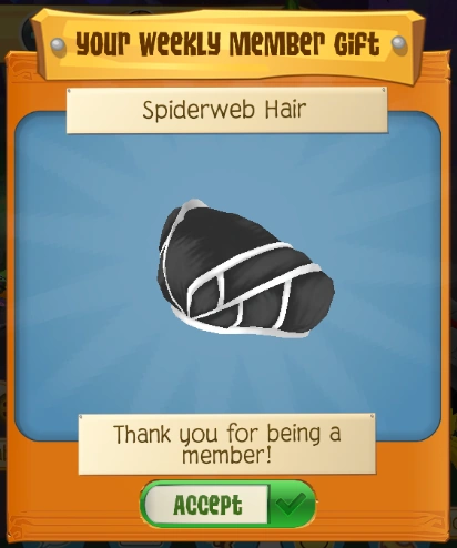 Spiderweb Hair | Animal Jam Wiki | Fandom